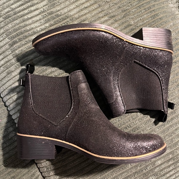 kate spade | Shoes | Kate Spade Sedgwick Glitter Sparkle Boots Booties ...